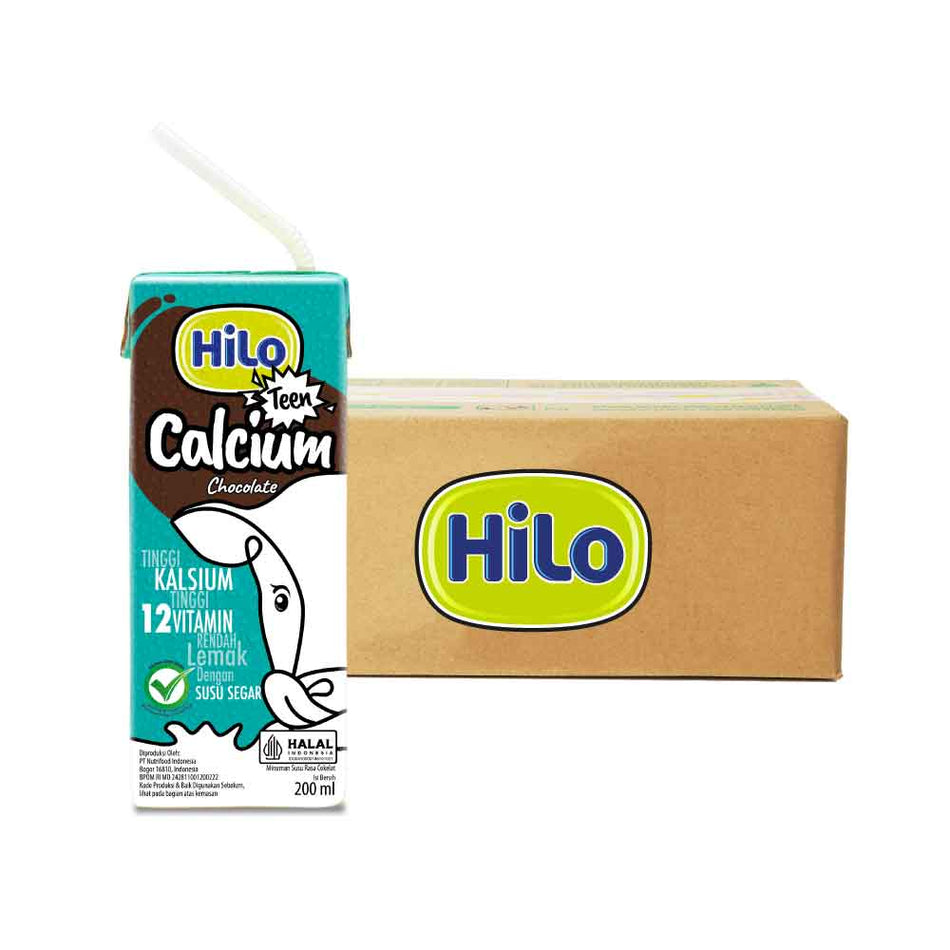 HiLo Teen RTD Coklat 200ml x 24 pcs – Nutrimart