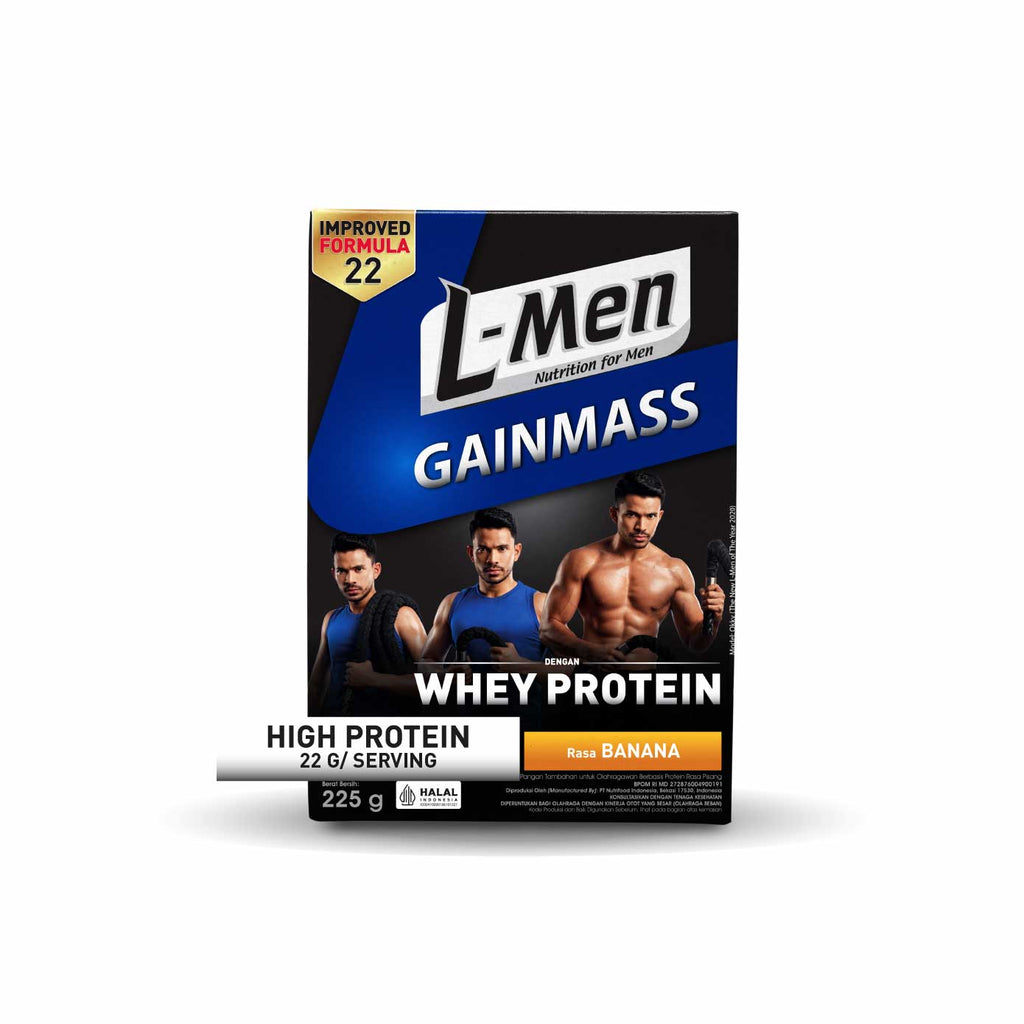 L-Men Gain Mass Banana 225g - 22g Whey Protein – Nutrimart