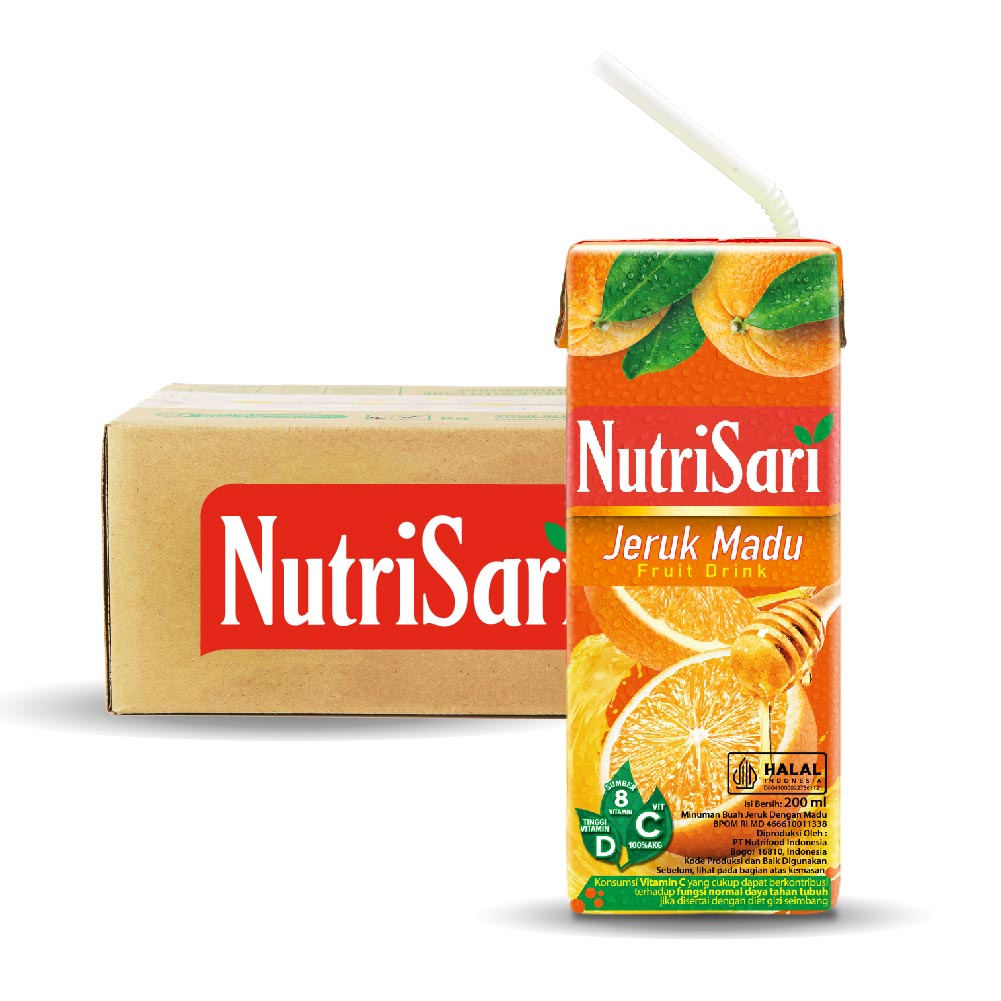 NutriSari RTD Jeruk Madu 200 ml x 24 pcs – Nutrimart