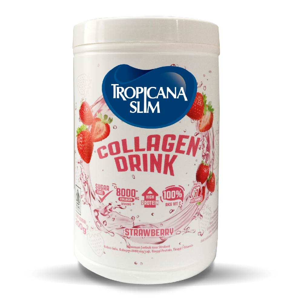 Tropicana Slim Collagen Drink Strawberry 200 gram -12 KELLER – Nutrimart