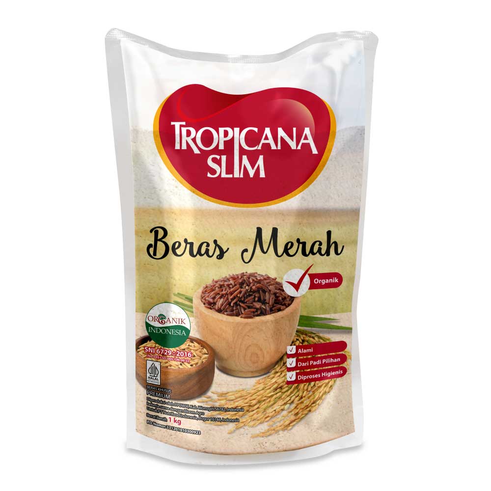Tropicana Slim Beras Merah Organik -12 POUCH – Nutrimart