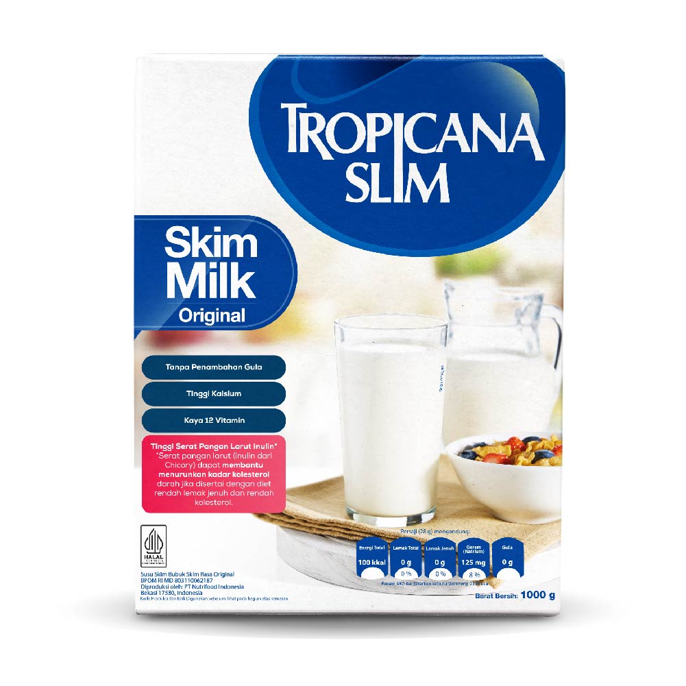 Tropicana Slim Milk Skim Original 1kg -6 DUS – Nutrimart