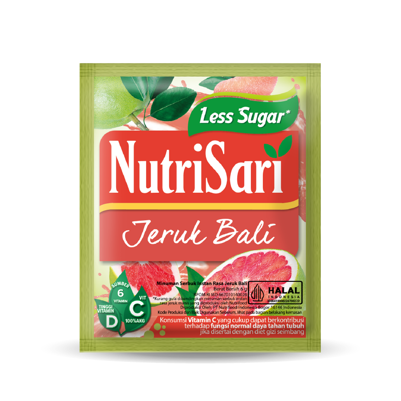 NutriSari Less Sugar Jeruk Bali 40 Sch – Nutrimart