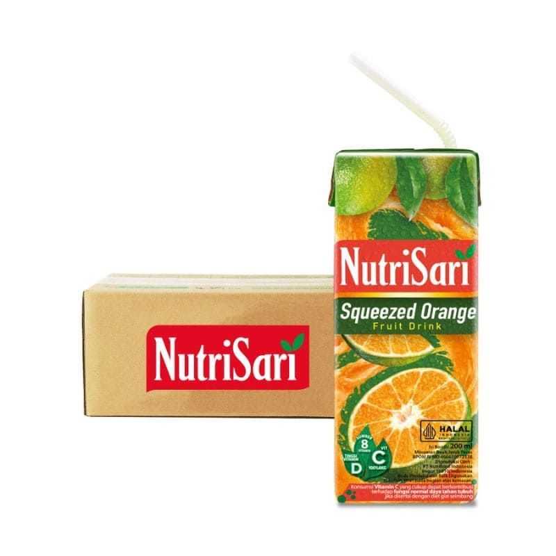 NutriSari RTD Squeezed Orange 200 ml x 24 pcs – Nutrimart