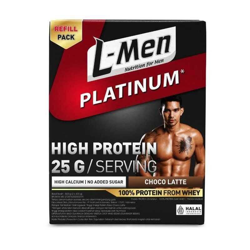 L-Men Platinum Refill Choco Latte 800g - 25g Whey Protein – Nutrimart