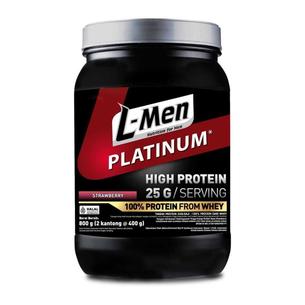 L-Men Platinum Strawberry 800g - 25g Whey Protein – Nutrimart