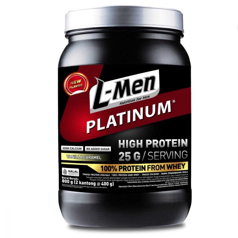 L-Men Platinum Vanilla Caramel 800g - 25g Whey Protein – Nutrimart